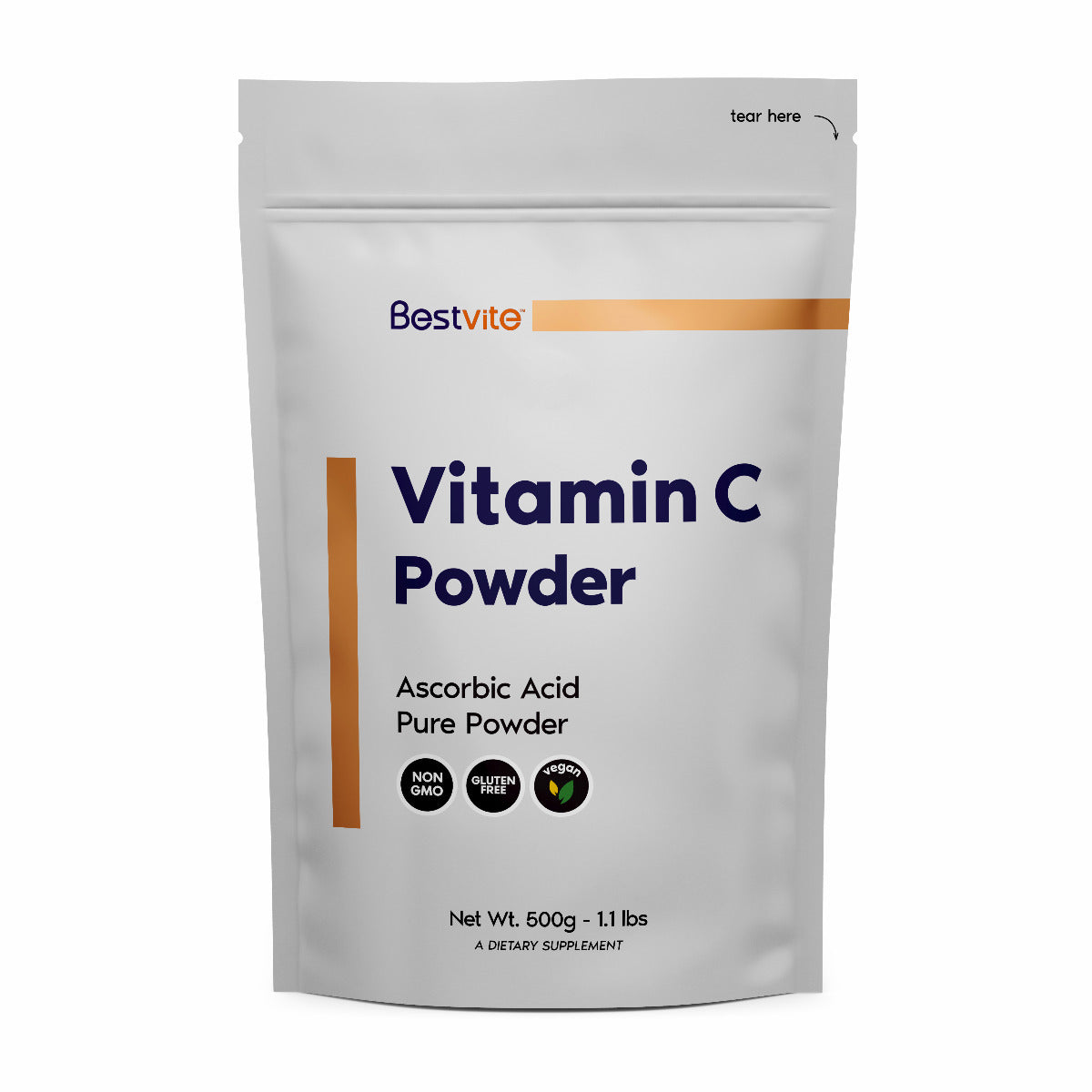 Vitamin C Powder 500g (1.1 lbs) — Bestvite.com